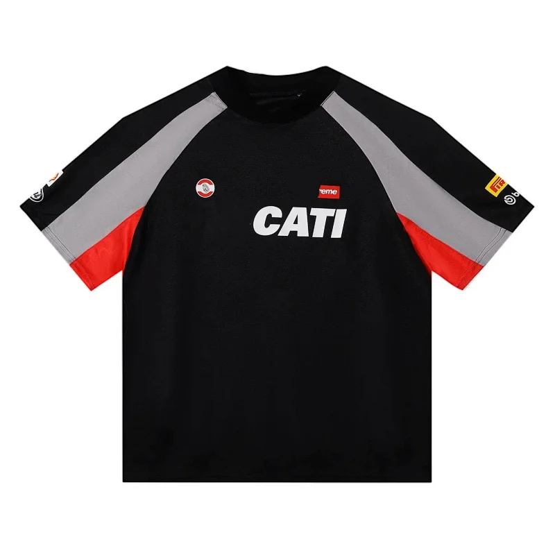 Supreme DUCATI joint SOCCER JERSEY Logo letter print loose short ...